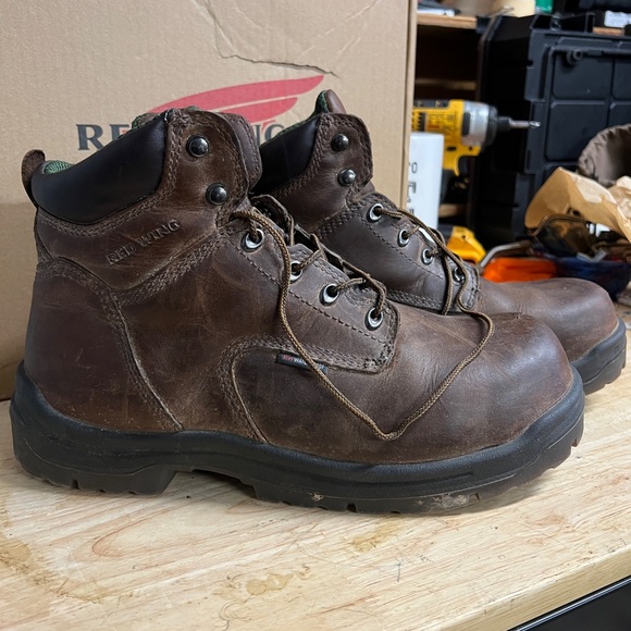 Red Wing Shoes | Shoes | Mens Brown Leather Red Wing Work Boots King ...